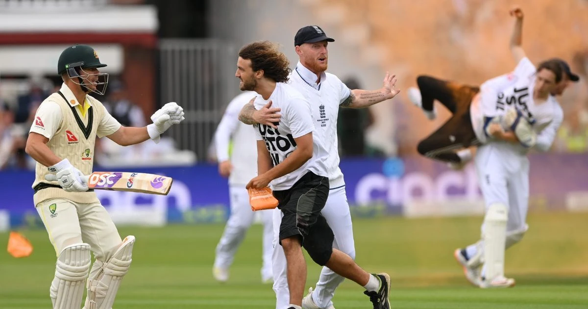 Just Stop Oil Protesters Disrupt Ashes Test At Lord's Cricket Ground